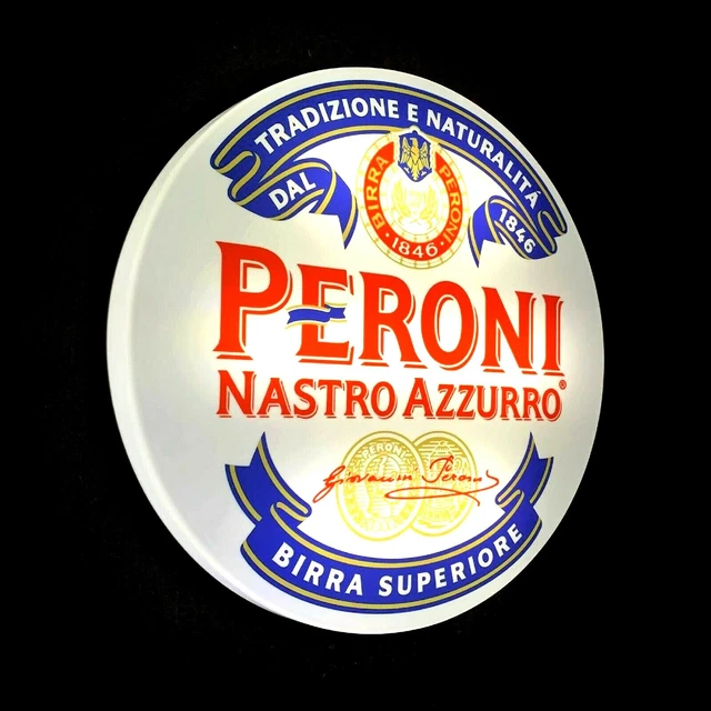 PERONI LIGHT UP LED bar wall sign logo Pub Beer Lager ale man cave ...