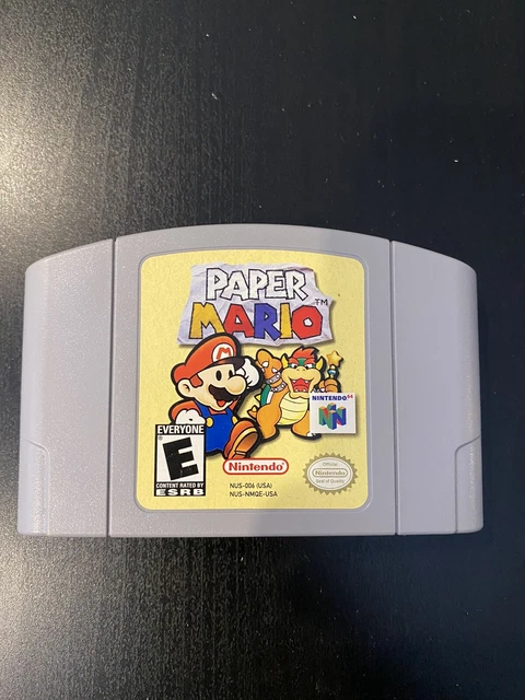 PAPER MARIO (NINTENDO 64 N64, 2001) Authentic Excellent Shape & Fast ...