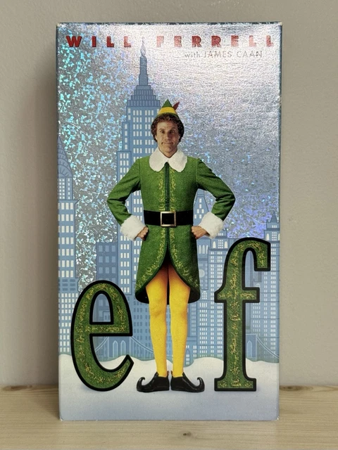 WILL FERRELL BUDDY Elf Movie VHS Starring James Caan Bob Newhart ...