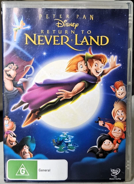 DISNEY'S PETER PAN Return To Never Land Cartoon Kids Animation Movie ...