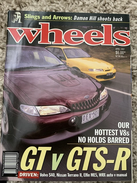 #4 WHEELS CAR magazine 1997 April Ford El Gt V Holden Gts-r $9.99 ...