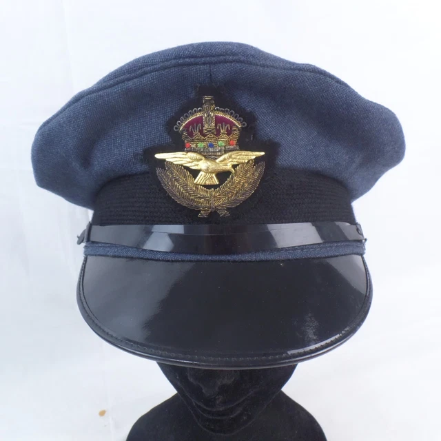 Genuine Ww2 Post War Raf Officers Cap Badge And Non Comm Dress Cap Compton Webb £1540 Picclick Uk