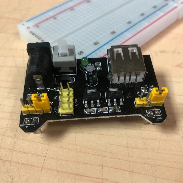 6PCS 3.3V 5V Power Supply Module for Breadboard 6.5-12V Power Supply £ ...