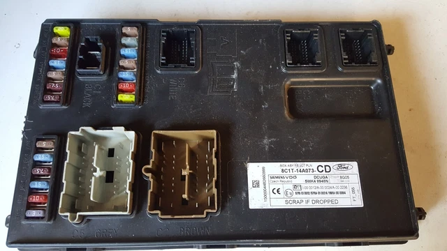8C1T14A073CD FORD TRANSIT MK7 Body Control Module ECU Fuse Box £35.00 ...