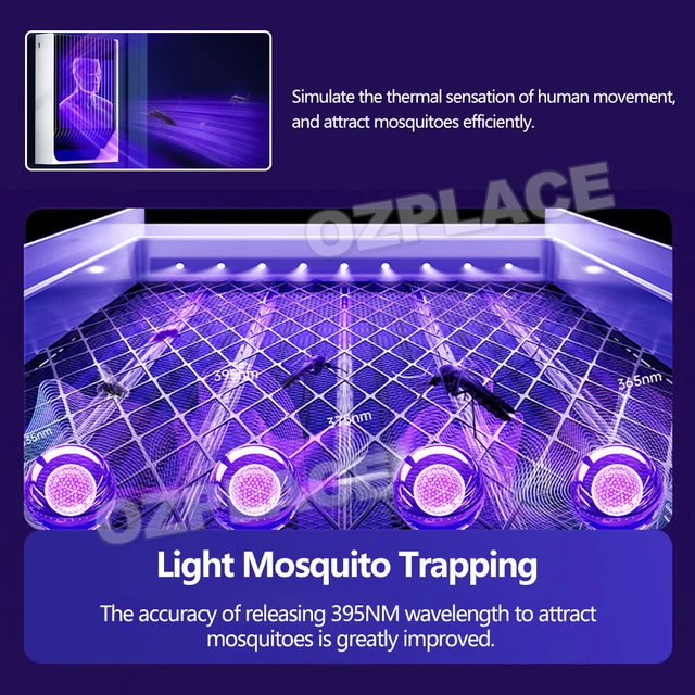 ELECTRIC MOSQUITO KILLER Lamp Fly Trap Insect Bug Zapper Catcher UV ...