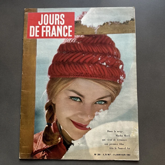 JOURS DE FRANCE N° 269 1960-Macha Meril -Albert Caroline Monaco- Reine ...