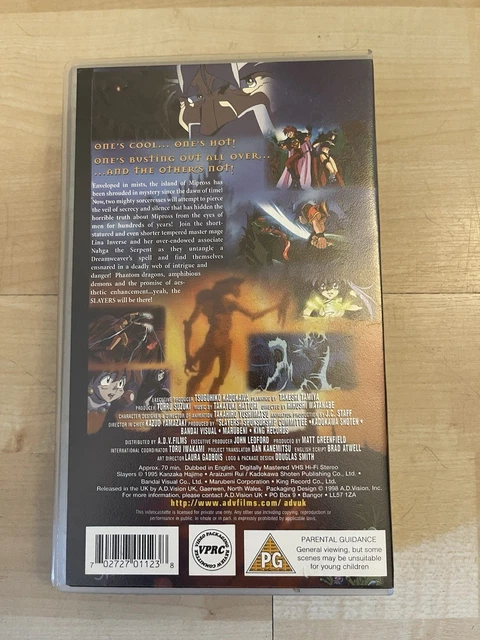 SLAYERS THE MOTION Picture VHS Japanese Anime £1.16 - PicClick UK
