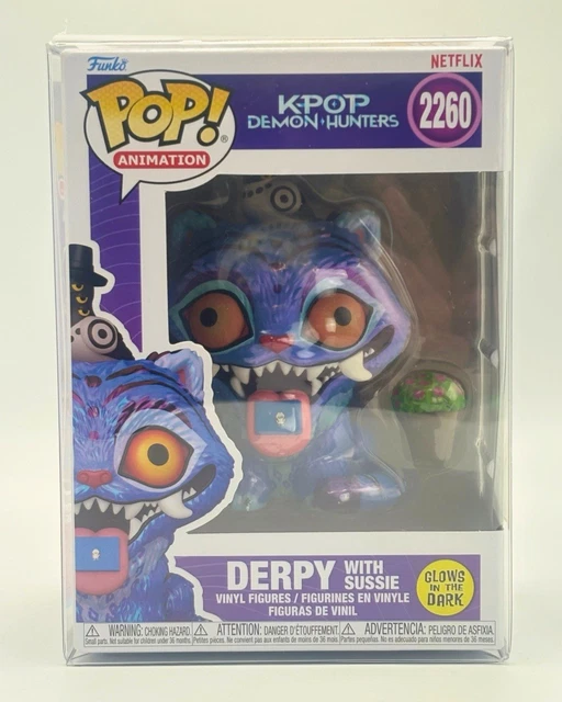 FUNKO POP! ANIMATION KPOP Demon Hunters Derpy #2260 Glow w/ Protecto £ ...