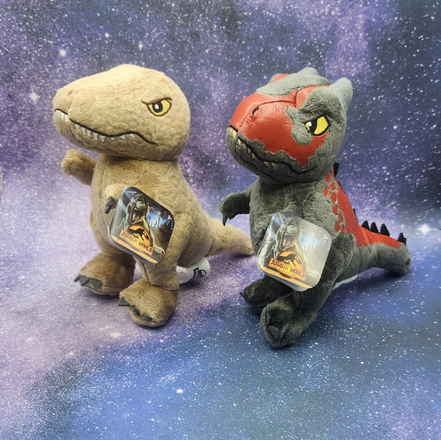 JURASSIC WORLD MINI Plush 7" Carnotaurus & T. REX Dinosaurs Toy NWT ...