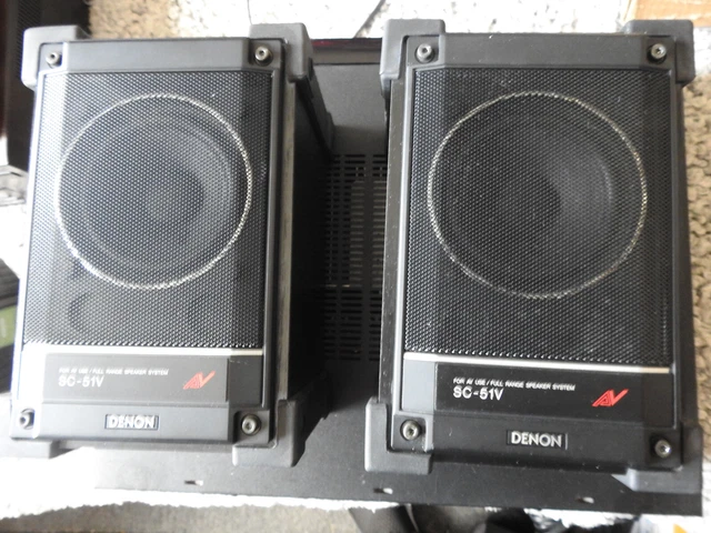 DENON SC-51 V Boxed av full range speakers £10.00 - PicClick UK