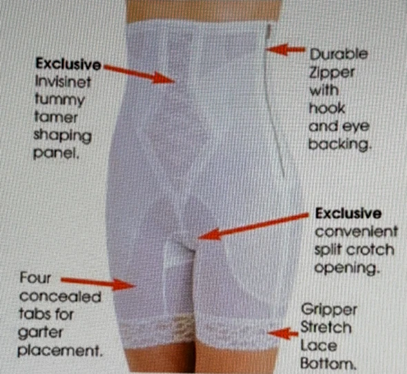 RAGO MED WHITE High Waist Mid Thigh Slimmer Shaper Side Zip Closure ...