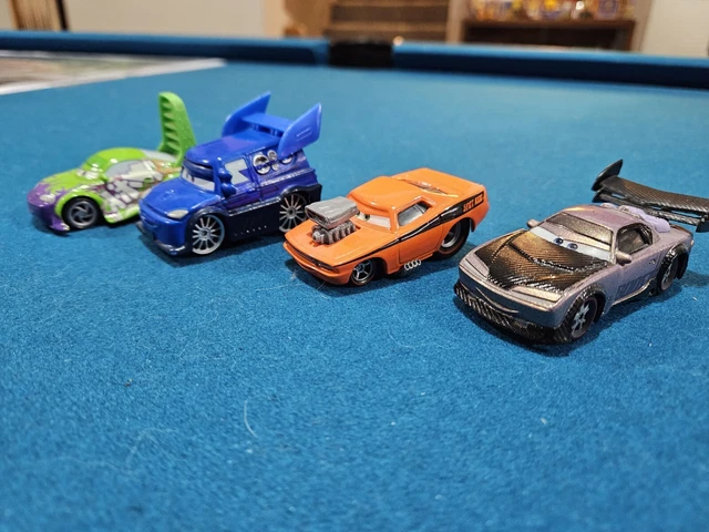 LOT OF 4 Disney Cars Pixar Tuner Gang Dj, Snot Rod, Boost, Wingo MINT ...