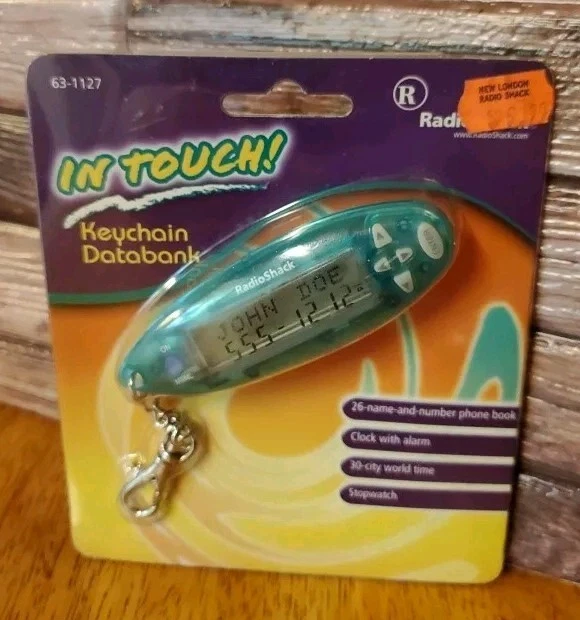 VINTAGE RADIO SHACK In Touch Keychain Databank Pocket Personal ...