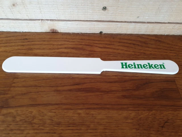 HEINEKEN BEER LAGER Foam Knife Skimmer Scraper Home Bar Perfect Draft ...