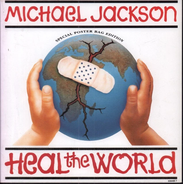 MICHAEL JACKSON - Heal the World - Used Vinyl Record 7 inch - Z326z £16 ...