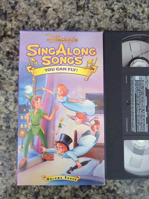 DISNEYS SING ALONG Songs - Peter Pan: You Can Fly VHS Tape 1993 Volume ...
