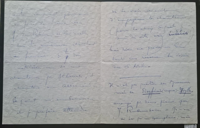 LETTRES D'ÉDOUARD RISLER +carte De Visite EUR 100,00 - PicClick FR