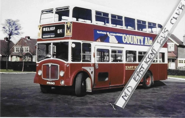 EAST KENT BUS Photograph Aec Regent V Pfn 843 Westwood 6X4 £0.50 ...