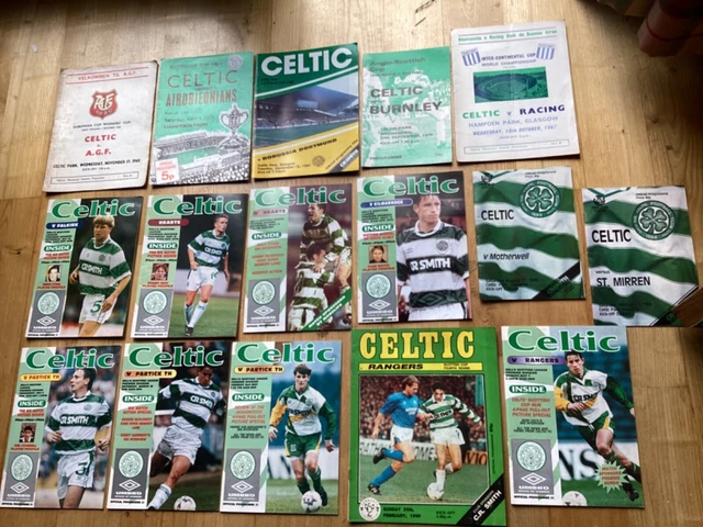CELTIC FOOTBALL CLUB Collection of 16 CFC home match programmes ...
