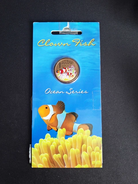 AUSTRALIAN MINT OCEAN Series 2006 - Clown Fish 1 Dollar Coin & COA. No ...
