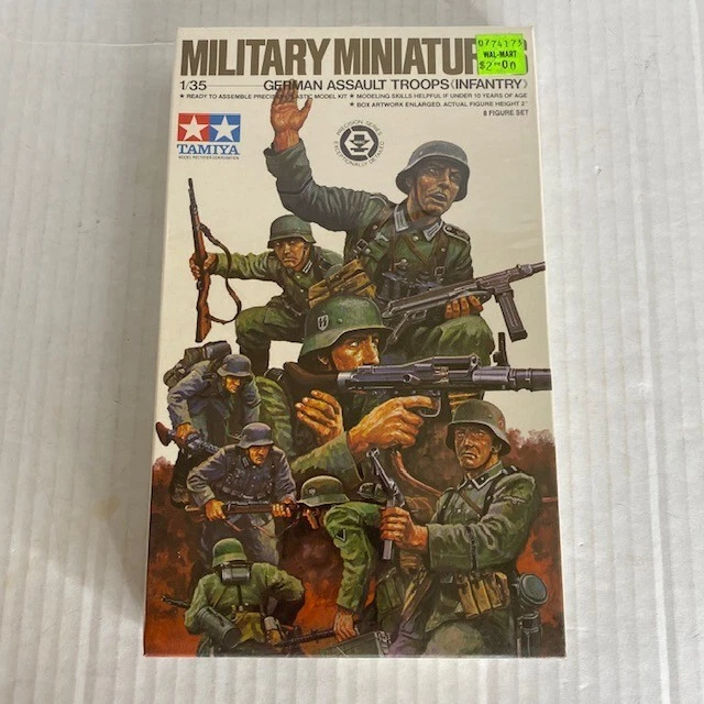 TAMIYA MILITARY MODEL Miniatures-German Assault Infantry Troops-1/35 ...