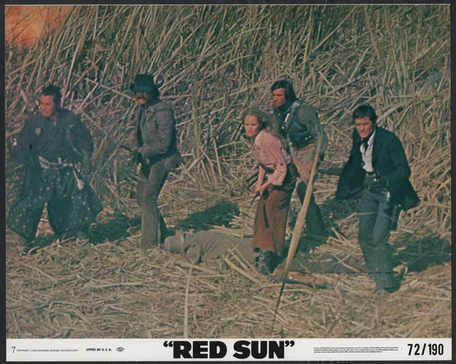 TOSHIRO MIFUNE CHARLES BRONSON URSULA ANDRESS ALAIN DELON Rote Sonne ... TOSHIRO MIFUNE CHARLES BRONSON URSULA ANDRESS ALAIN DELON Rote Sonne ...