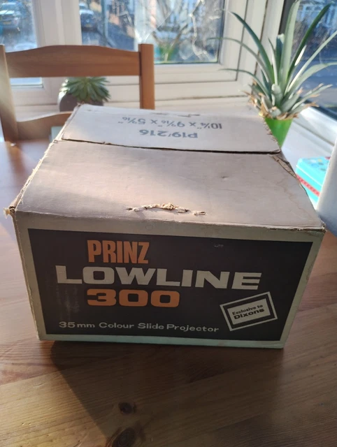VINTAGE SLIDE PROJECTOR Prinz Lowline 300 35mm w/ Instructions & Box £7 ...