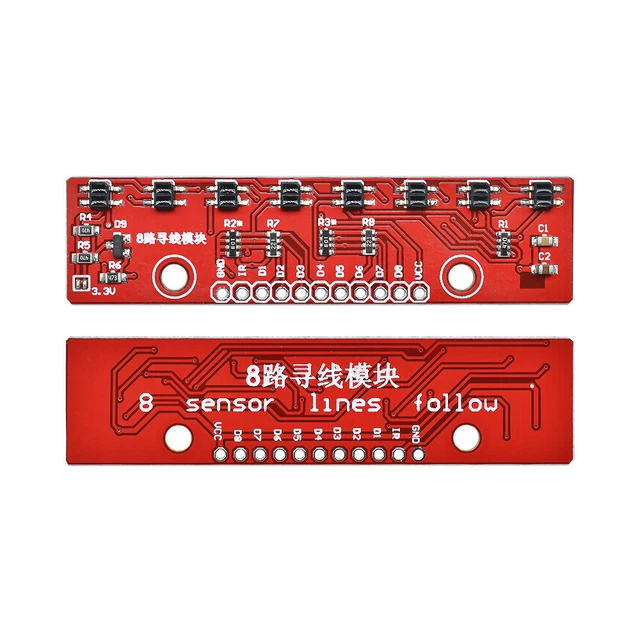 8CH FOLLOW SENSOR Module 8 Channel Tracking IR Infrared Detector for Arduino £2.11 - PicClick UK