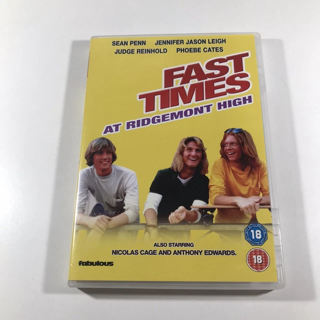 FAST TIMES AT Ridgemont High DVD Movie Region 2 PAL Sean Penn Nicolas ...