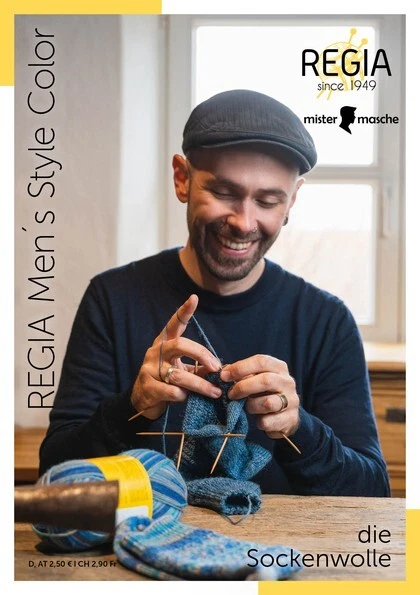 REGIA BOOKLET - Men's Style Color - 4 Designs Anleitungen Heft Socken ...