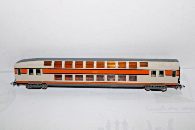 JOUEF VOITURE Voyageurs De Banlieu A 2 Niveaux De 2 Cl Amenagee Ref: 5082 EUR 8,90 - PicClick FR