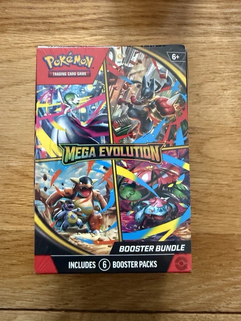 POKÉMON TCG: MEGA Evolution Booster Bundle (6 Booster Packs) Sealed New ...