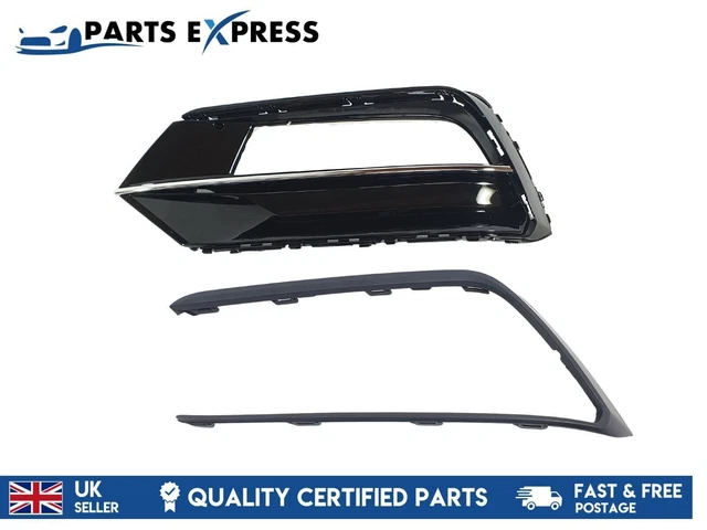 VOLKSWAGEN PASSAT B8 R-Line 2015-2019 Front Bumper Left Fog Grill ...