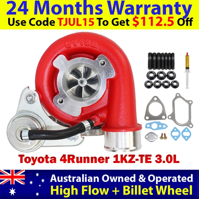 GEN1 HIGH FLOW Turbo Charger For Toyota 4Runner 1KZ-TE 3.0L CT12B EUR ...