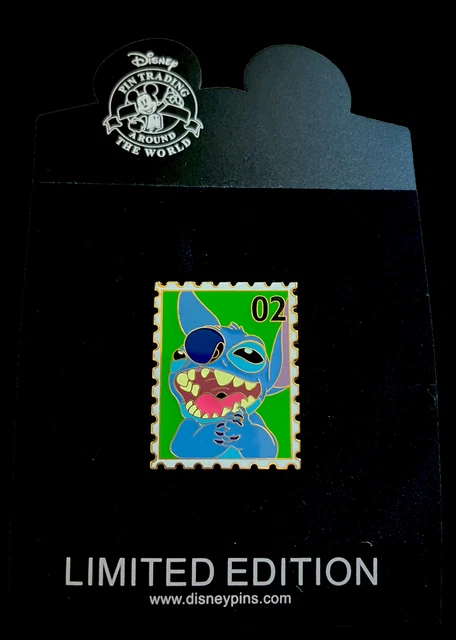 DISNEY STITCH POSTAGE Stamp Series Pin Limited Edition 300 Disneystore ...