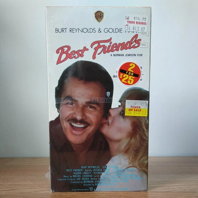 BEST FRIENDS (VHS, 1986) Original Tower Records Sticker Reynolds Hawn ...