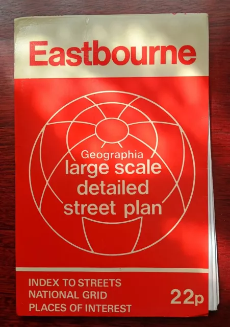 EASTBOURNE GEOGRAPHIA LARGE Scale Detailed Street Plan Map 1970's £3.99 ... EASTBOURNE GEOGRAPHIA LARGE Scale Detailed Street Plan Map 1970's £3.99 ...