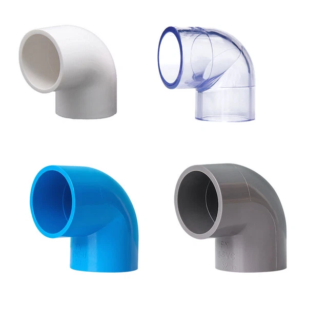 PVC WATER PIPE Fittings Drainage Couplers Adapter Cross Tee Elbow 16mm ...