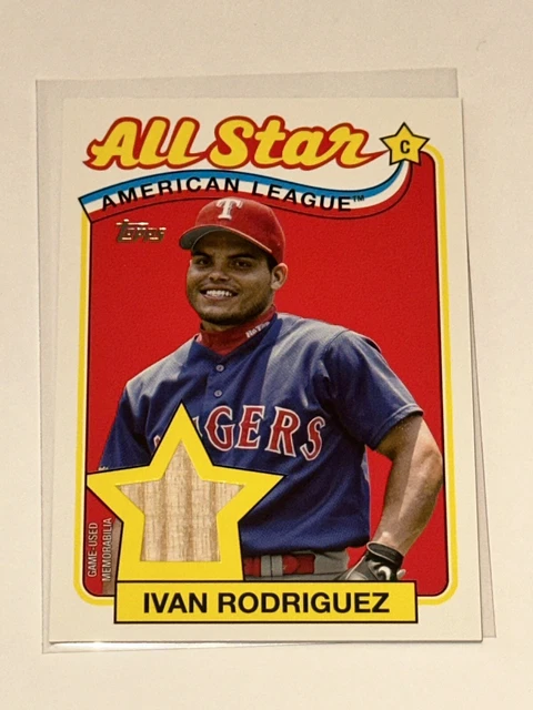2024 TOPPS BASEBALL Series 2 Ivan Rodriguez 1989 All-Star Bat Relic ...