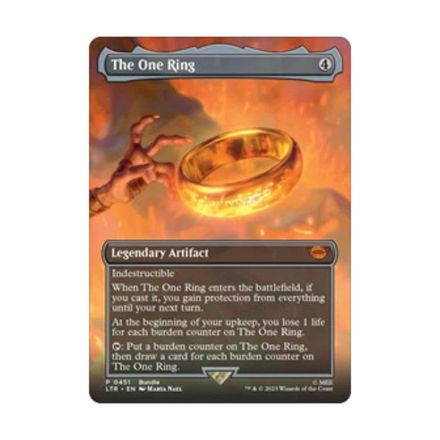 WOTC UNIVERSES BEYOND: Lord of the Ring the One ring (Borderless Poster ...