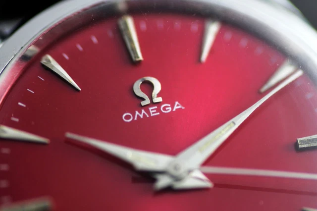 1950S OMEGA SEAMASTER Red Dial Unisex Vintage Watch New Year Deals £787 ...