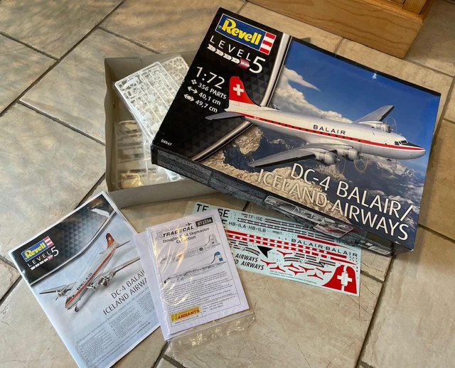 REVELL 1/72 DOUGLAS Dc-4 Model Kit With Extra Decals Bargain Lot Nr ...