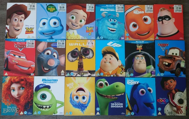 DISNEY CLASSICS / Pixar 18 x Blu-Ray Films Bundle Job Lot. All ...