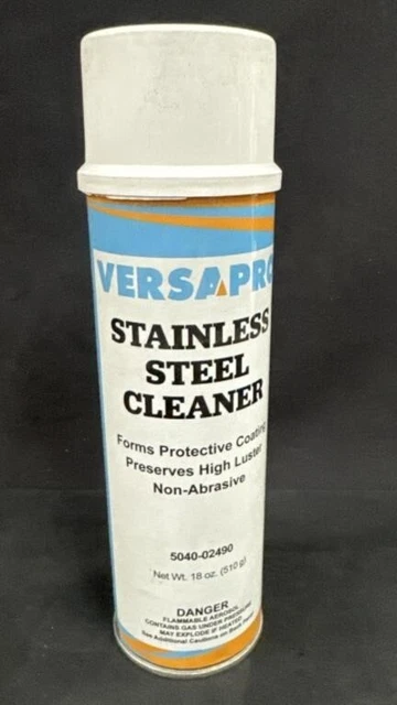 [3 CANS] VERSAPRO Stainless Steel 18 oz Spray Can Industrial Cleaner ...