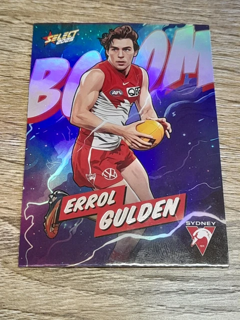 2025 AFL SELECT boom card errol gulden sydney swans $15.00 - PicClick AU