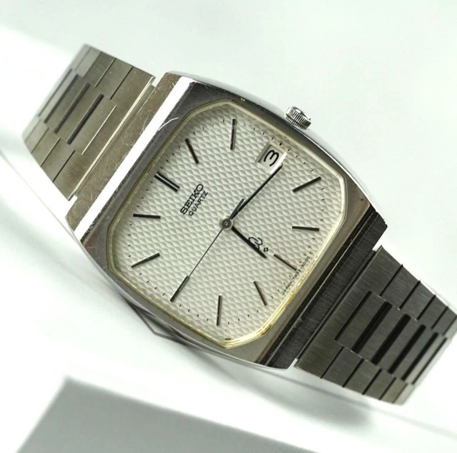 EMBLÈME SEIKO DATE cadran variable, montre-bracelet quartz blanc ...