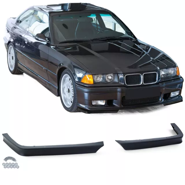 Gt Evo Spoiler Ecken Set Schwarz Flaps Spoilerlippe Passt Für Bmw E36