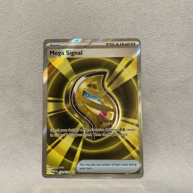 POKEMON TCG MEGA Evolution Mega Signal Full Art Ultra Rare 171/132 £3. ...