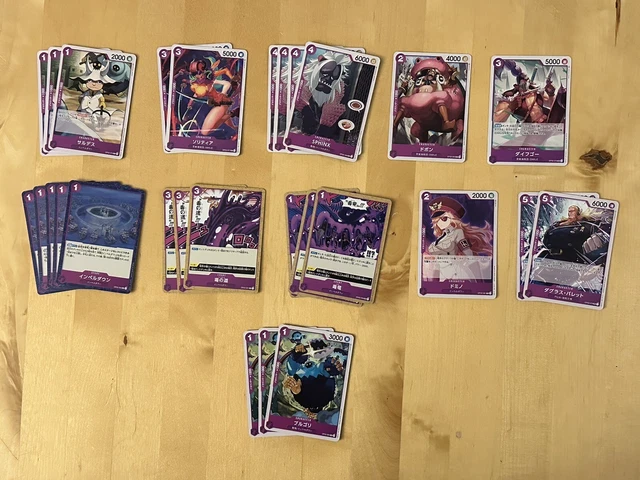 ONE PIECE CARD Game Playset OP-02 Violet - 28 Cartes EUR 5,00 - PicClick FR
