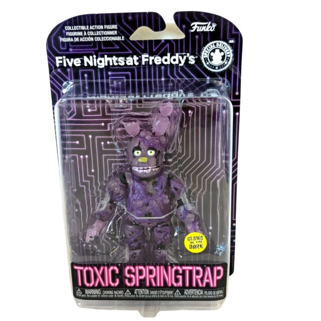 ~FUNKO FIVE NIGHTS At Freddy's Toxic Springtrap GITD Action Figure S7 ...